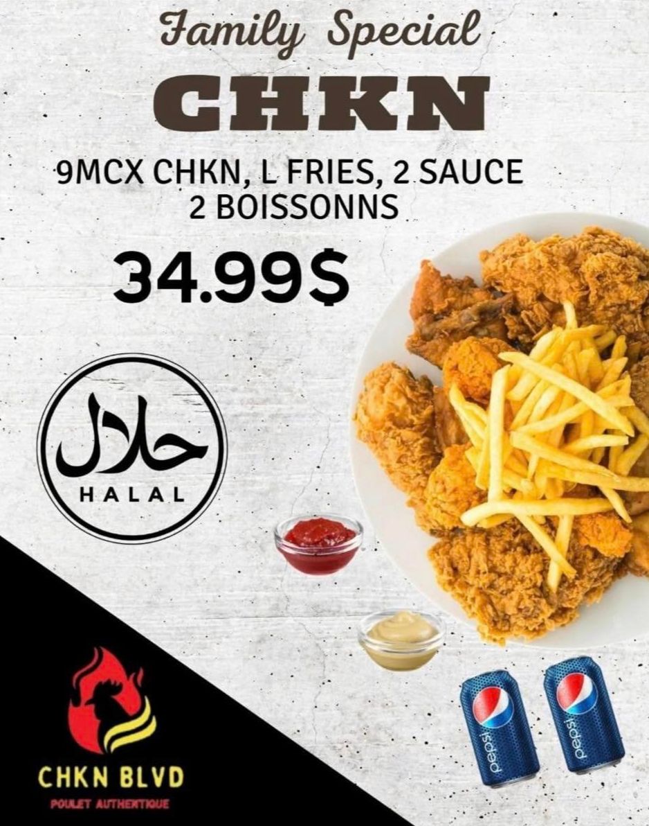 CHKN BLVD | Halal Fried Chicken in Dollard-des-Ormeaux (DDO)